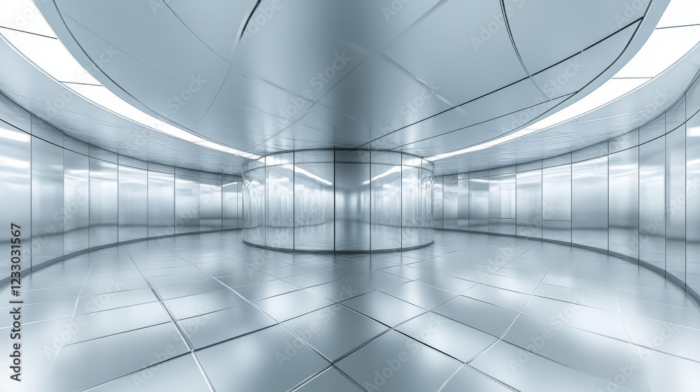 360 degree full panorama environment map of abstract cubic design with ...