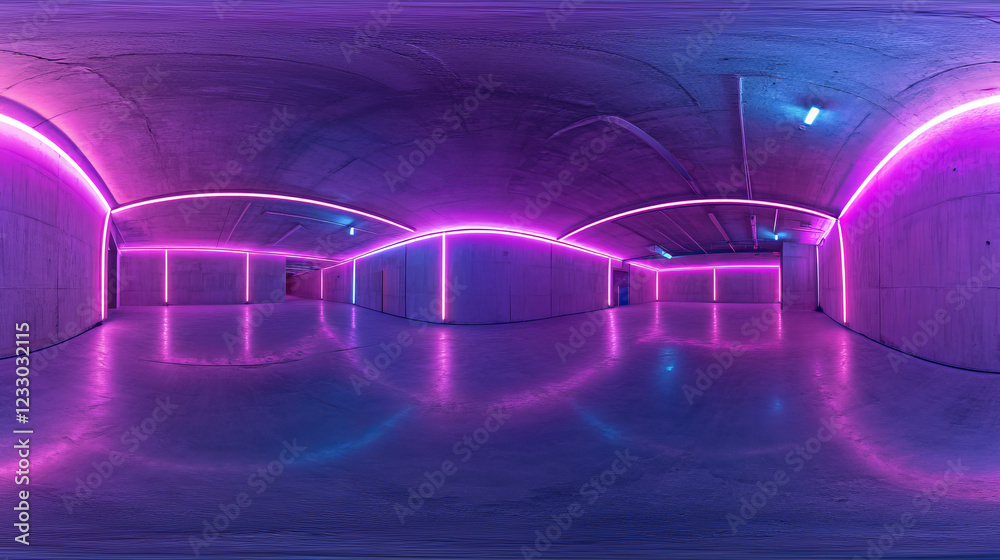 Illustration Stock 360 degree full panorama environment map of empty ...