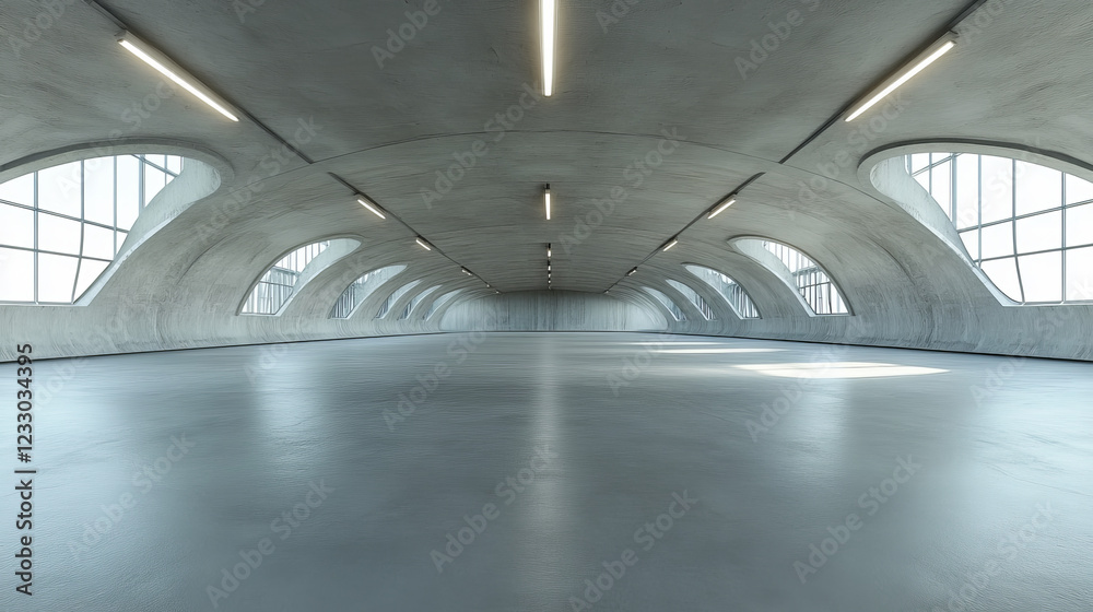 Full spherical seamless panorama 360 degrees angle view of concrete ...