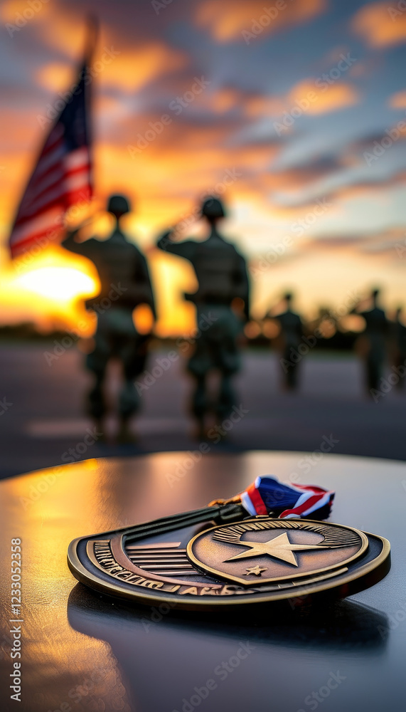 America Independence Day themed product display podium background ...