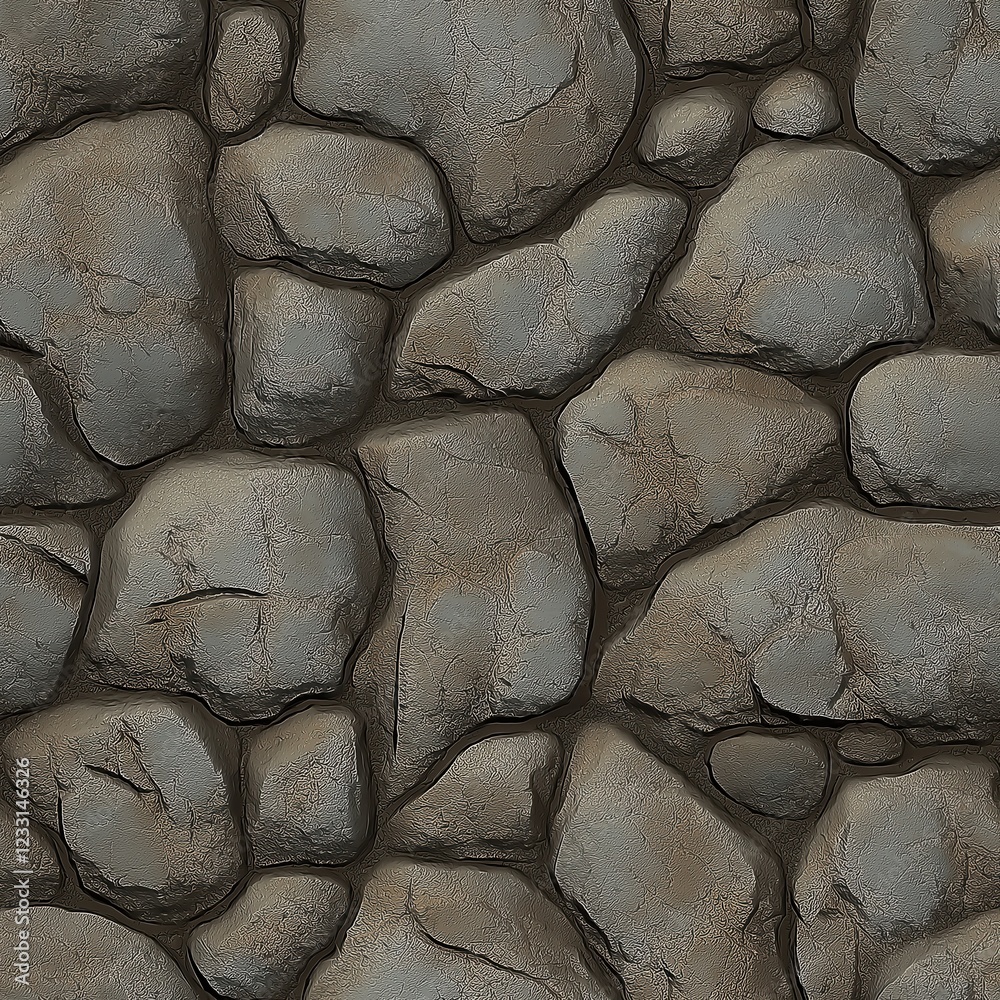 Textures of stone floor and wall for game background. seamless patterns ...