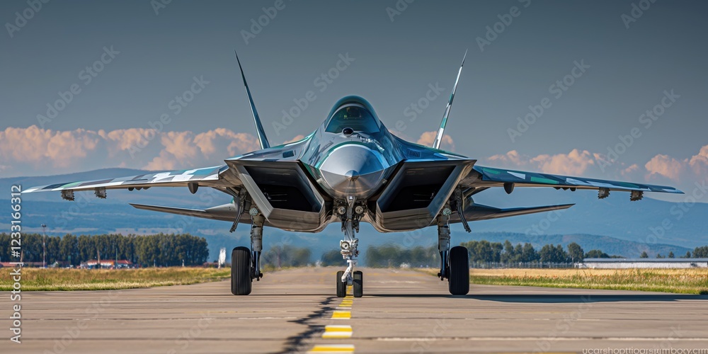 Sukhoi SU-57, a fifth generation multirole fighter jet developed for ...