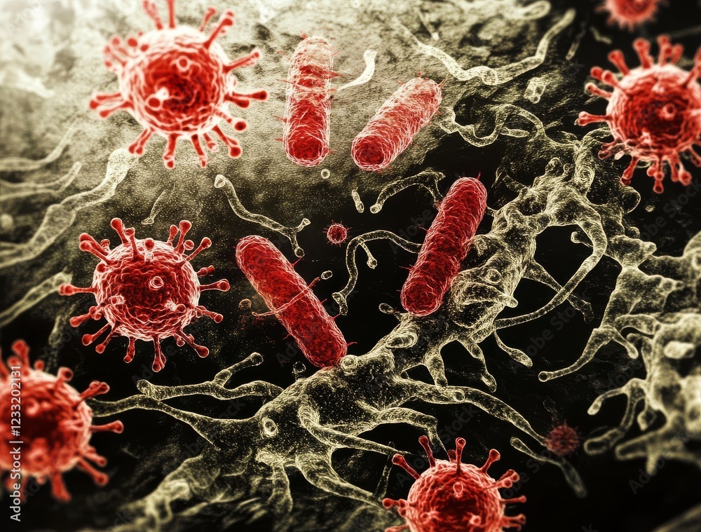 Understanding the Structure and Function of Virus Cells Stock ...