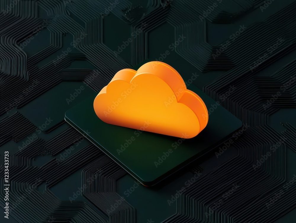 AI-driven cloud storage glowing with anomaly detection, safeguarding ... AI-driven cloud storage glowing with anomaly detection, safeguarding ...