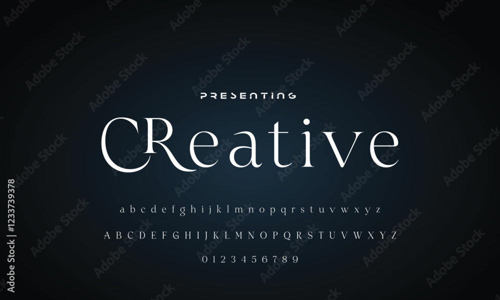 Elegant font alphabet logo. Typography Beauty fashion luxury classic ...