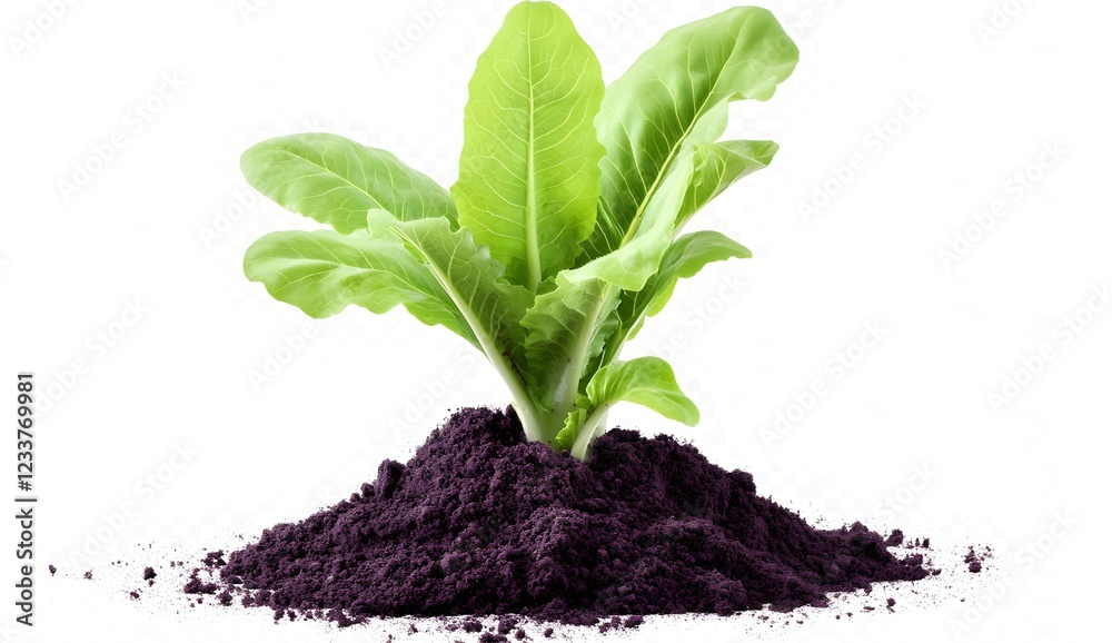 Purple South Tolkien-inspired Staffel plant growing in purple soil ...