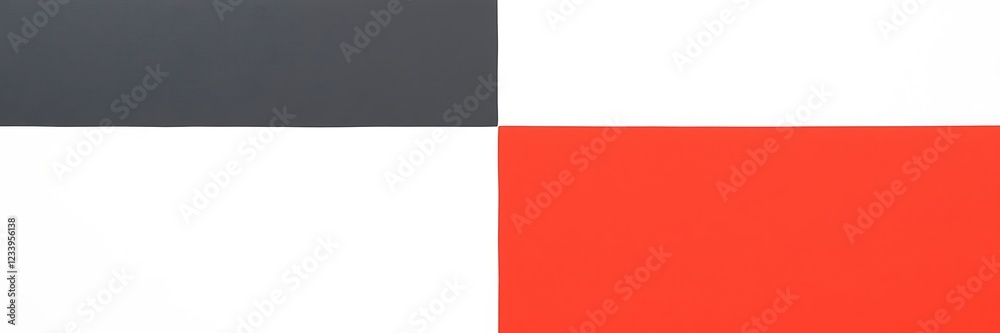 Four quadrants of different colors showcasing simple geometric patterns ...