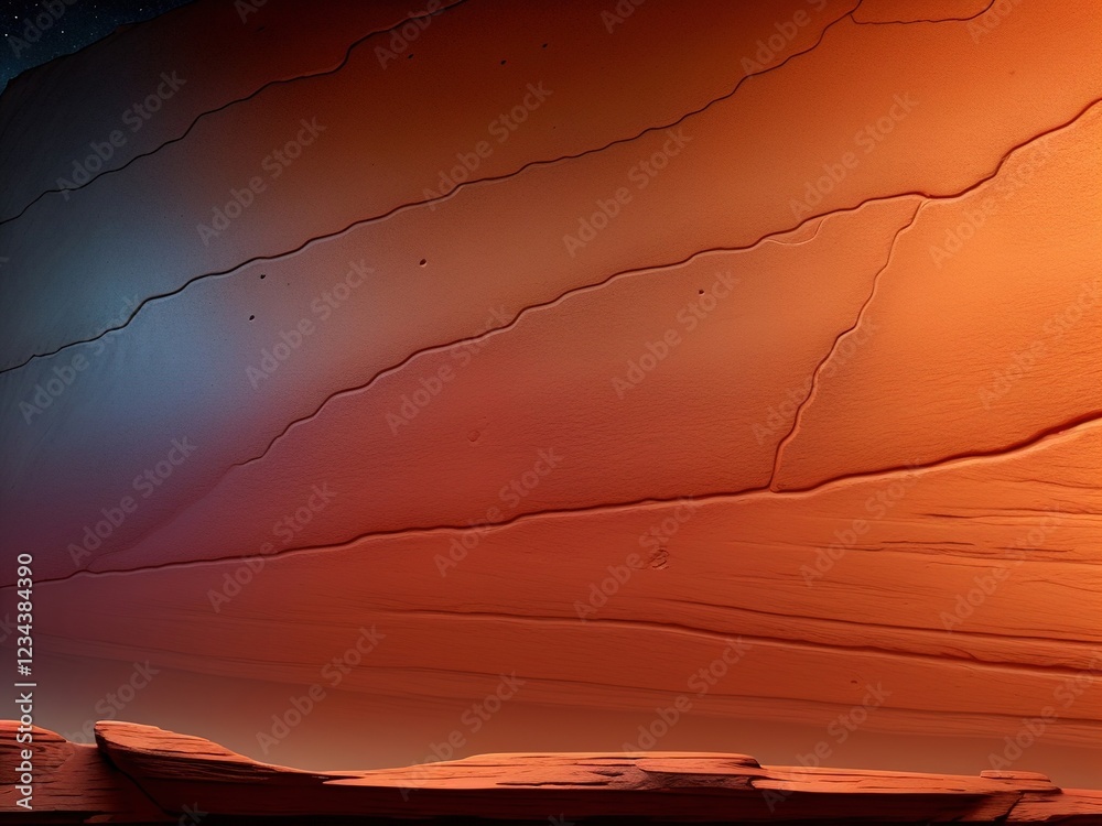 Contemporary wallpaper with topaz color desert themed background and ...