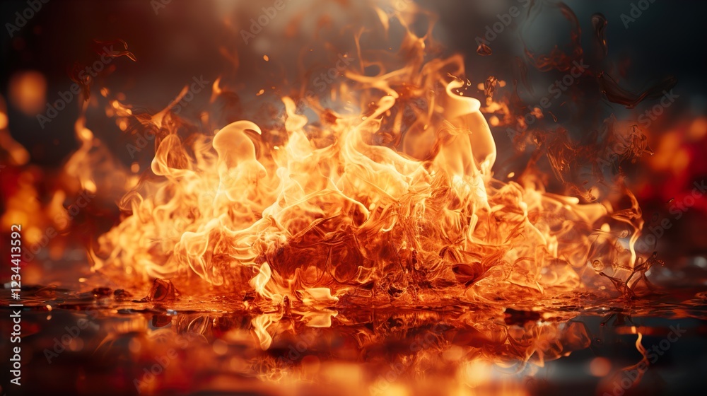 Realistic fire flame transparent background. HD 8K wallpaper ...
