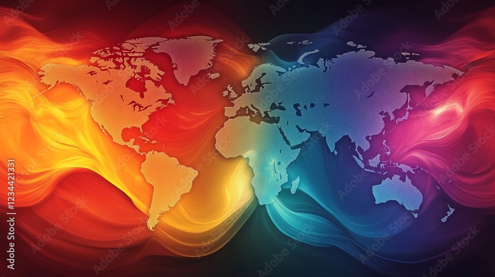 Global Temperature Map: A Visual Representation of the World's Surface ...