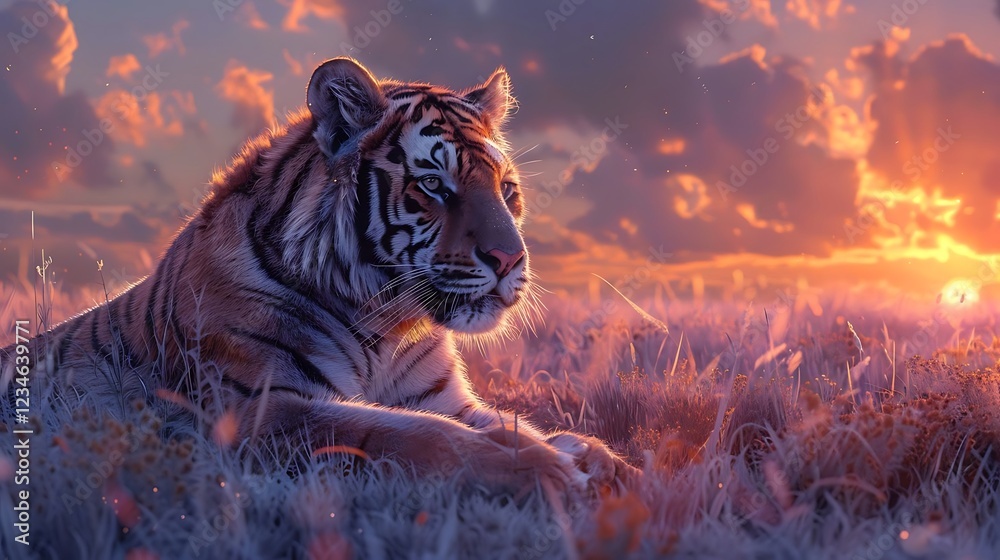 Стокове фото The Sabre-Toothed Tiger, or Smilodon, was a prehistoric ...