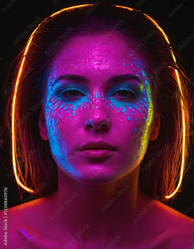 full body ighlyy detailed portrait of a woman with her face and upper ...