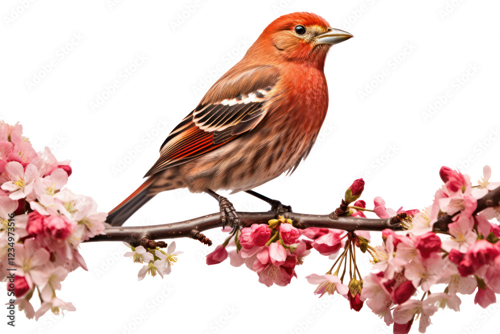 songbird isolated on transparent background, png file Stock Photo ...
