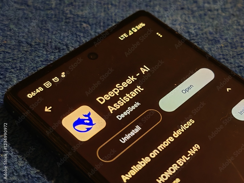 Prague,Czech Republic -February 2 2025:DeepSeek is a Chinese artificial ...