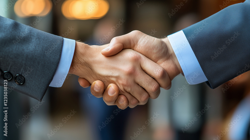 Business handshake symbolizing partnership and collaboration in ...