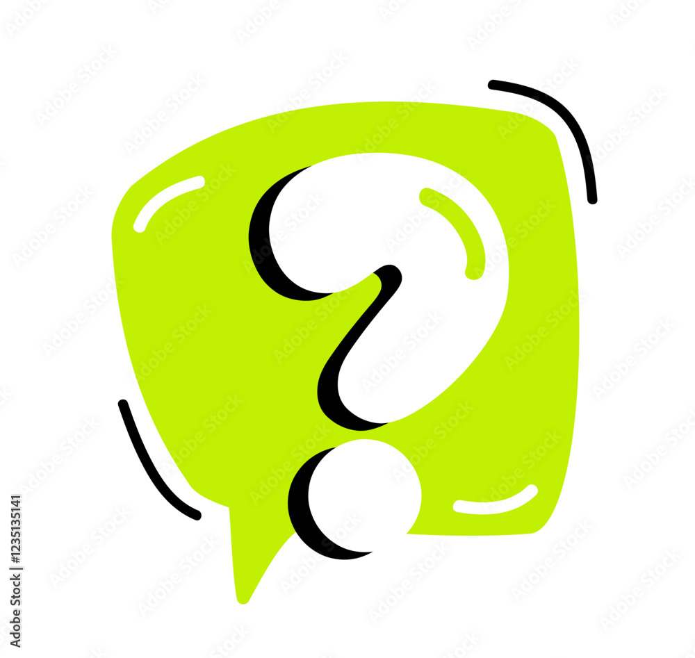 The concept of frequently asked questions. A flat vector illustration ...