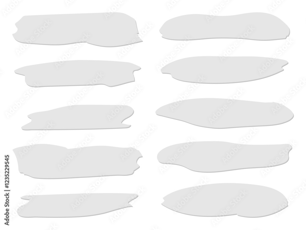Set of irregular shaped frames. Frame, sticker, cut, form, border ...