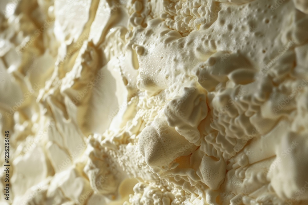 Polyurethane foam for thermal insulation of walls. Detailed photo ...