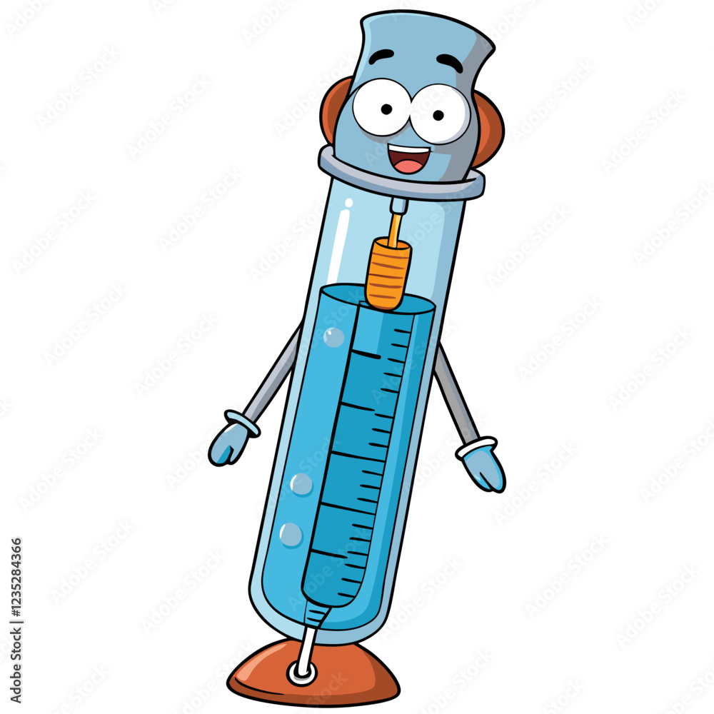Стоковое векторное изображение «Burette Laboratory Research Vector ...