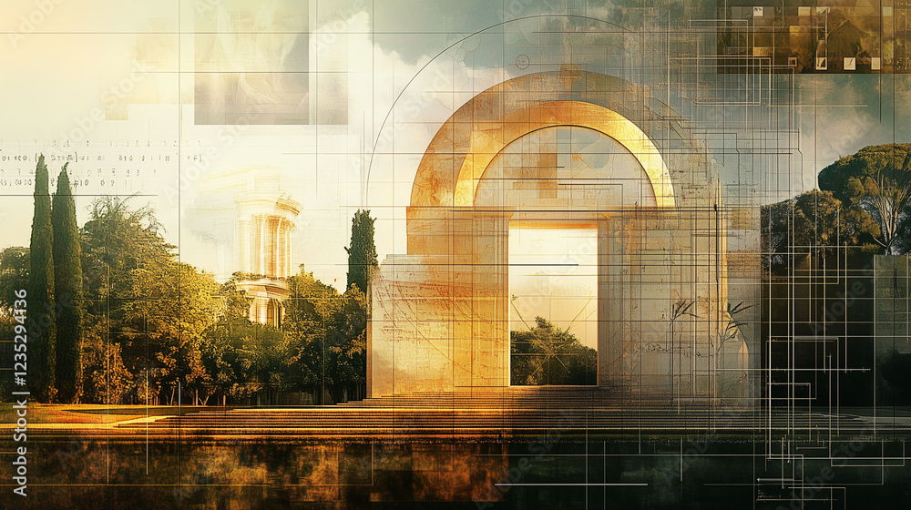 Creative Digital Collage Featuring Famous Artworks With a Blend of ...