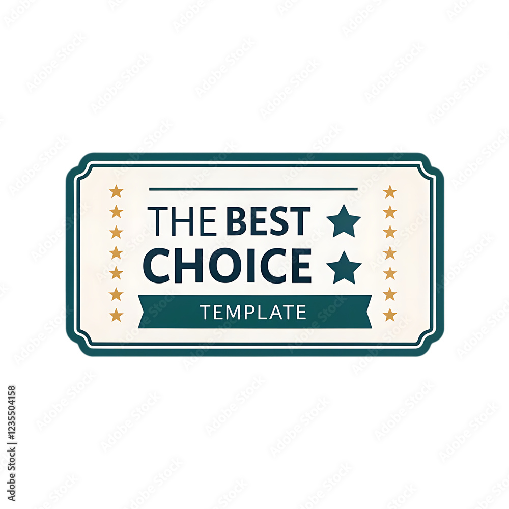 label the best choice template Stock Illustration | Adobe Stock