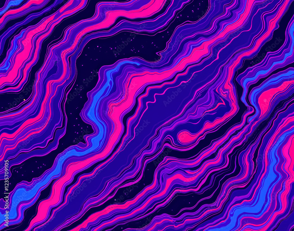 Seamless Retro Arcade Marble with pixelated 8-bit veins on synthwave ...