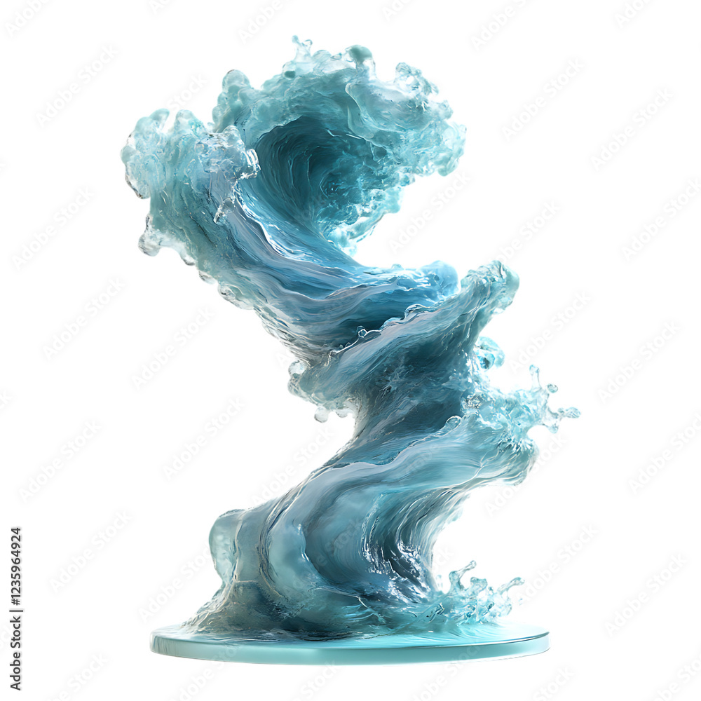 PNG Water Tornado Isolated Against a Transparent Background for Natural ...