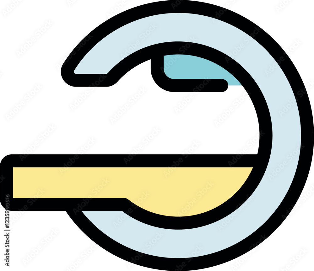 Open mri scanner performing examination, providing detailed images for ...