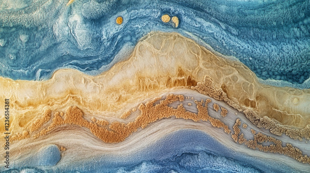 Light micrograph showing the stratum spinosum (bottom) and the stratum ...