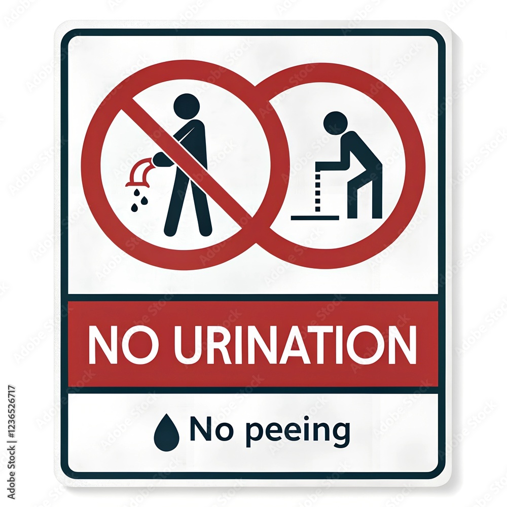 Stock-Illustration „do not urinate no peeing no urinating in public ...
