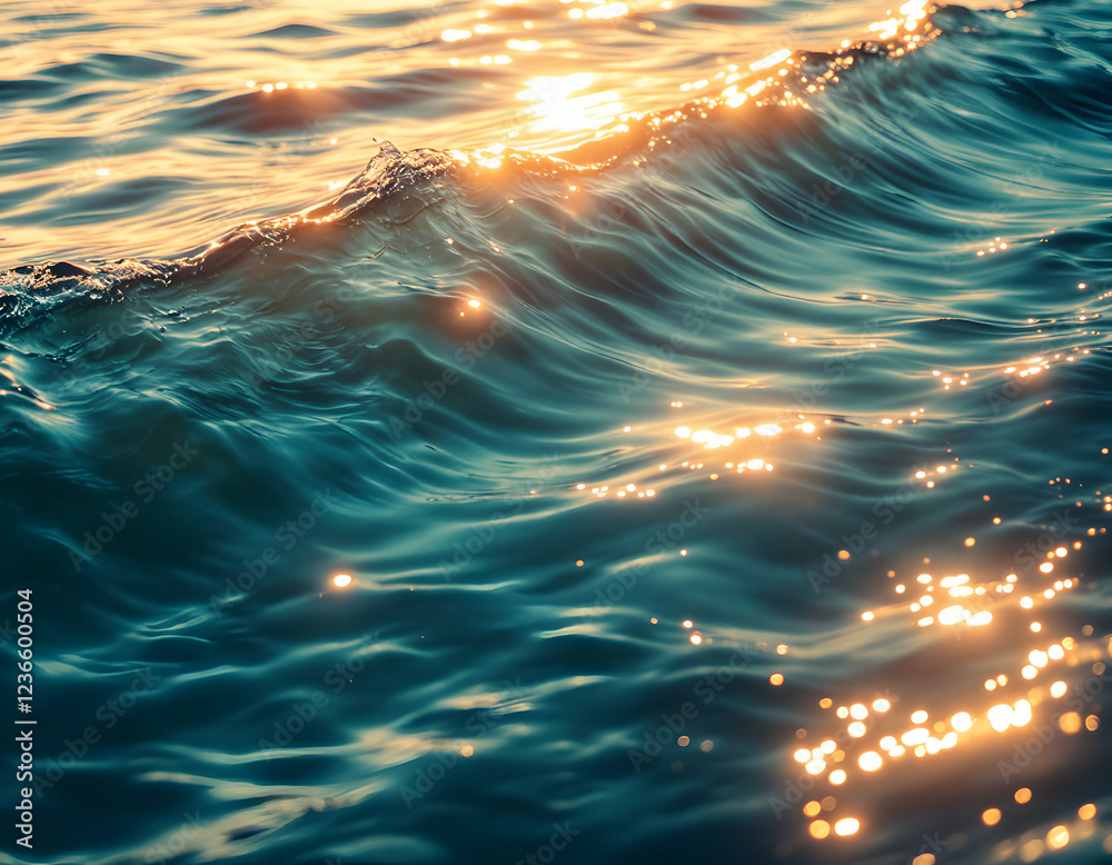 Sun Glare on Water – Endless Ocean Reflection Background. This stunning ...