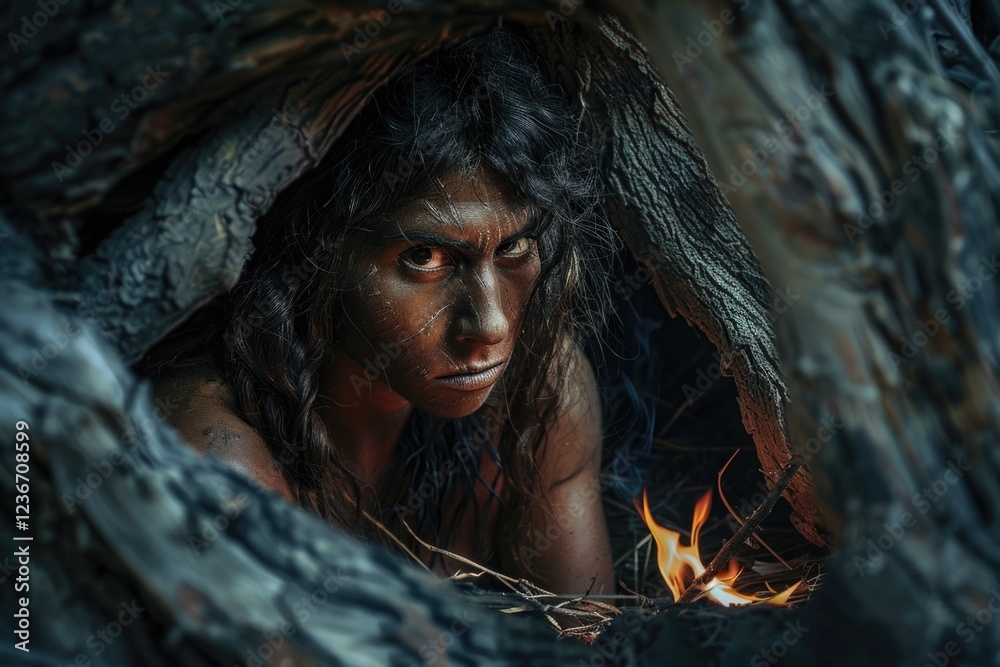 Ancient Timeline: prehistoric primitive, early hominin, cave-dweller ...