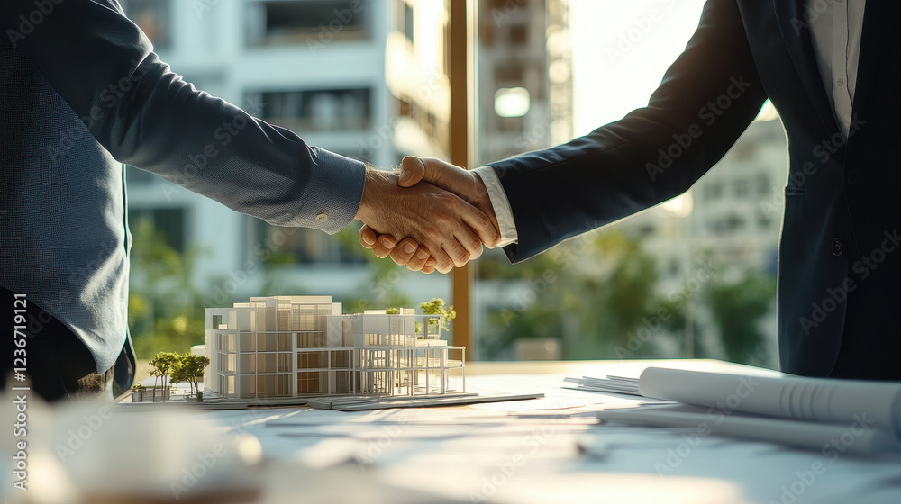 Collaboration between architects and clients during a design meeting at ...