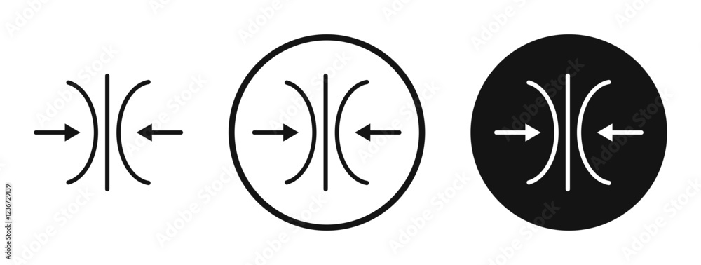 Elastic icon set. vector icons for apps and website ui design Stock ...