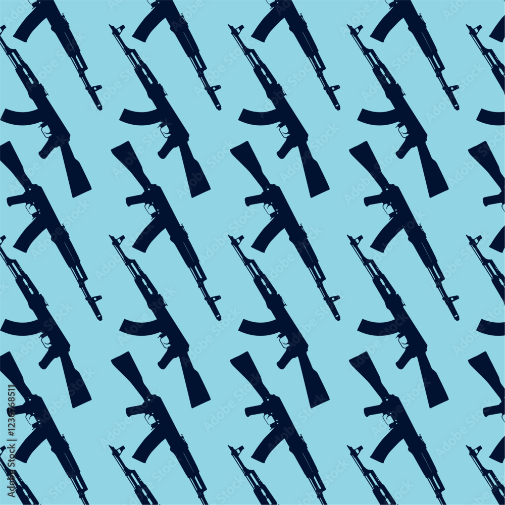 Army Kalashnikov AK rifle camouflage pattern. Weapons of the Soviet ...