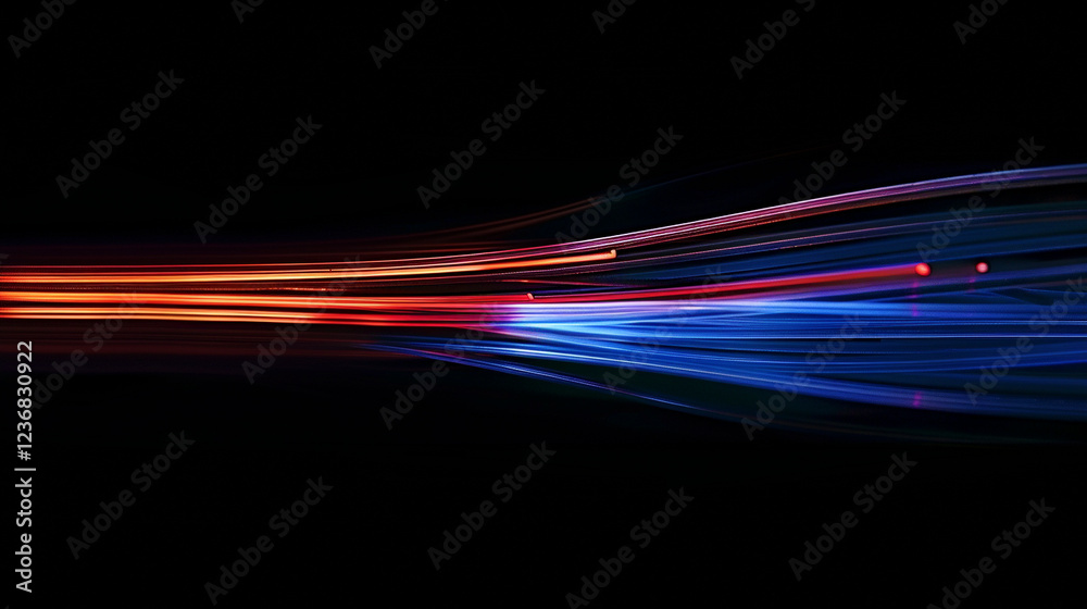 A close-up shot of a modern server rack with blinking LED indicators ...