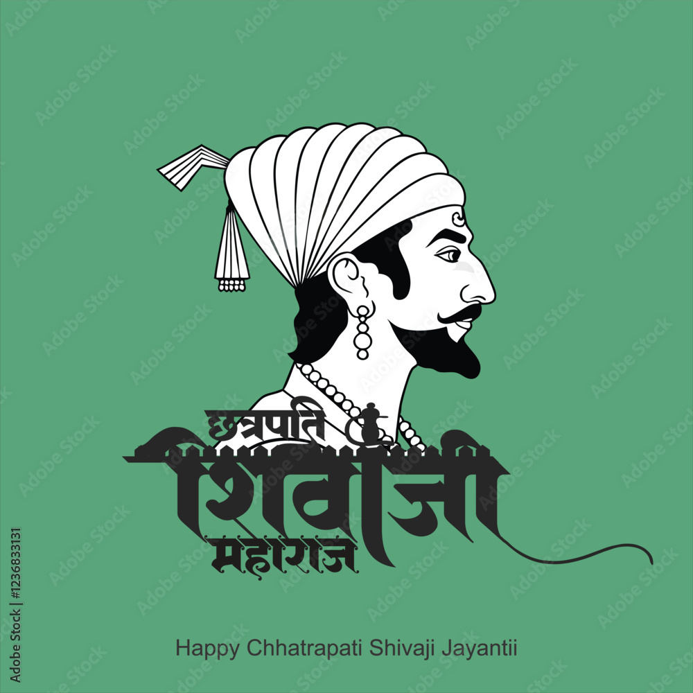 Chatrapati Shivaji Maharaj Jayanti,Calligraphy, Typographyhindi text ...