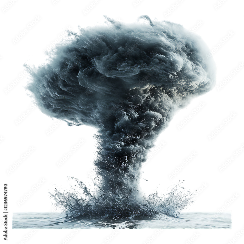 PNG Water Tornado Isolated Against a Transparent Background for Natural ...