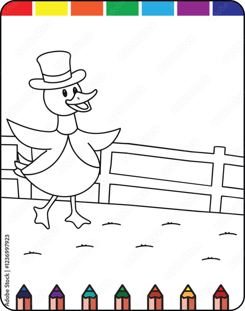 Charming Farm Animals Printable Coloring Pages, Farm Life Coloring ...