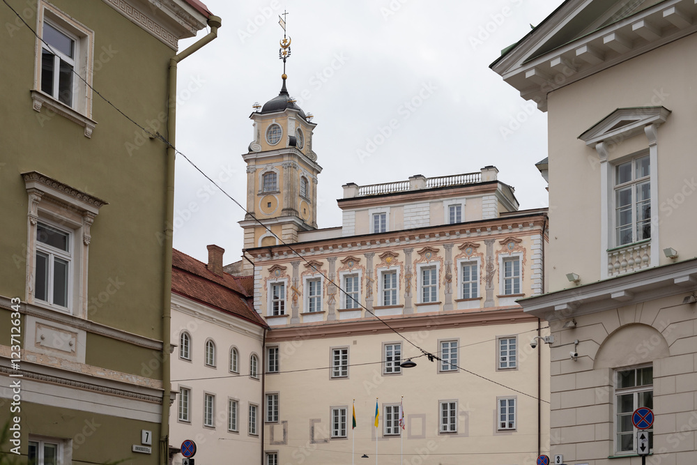 Vilnius University Observatory and historic campus architecture in ...