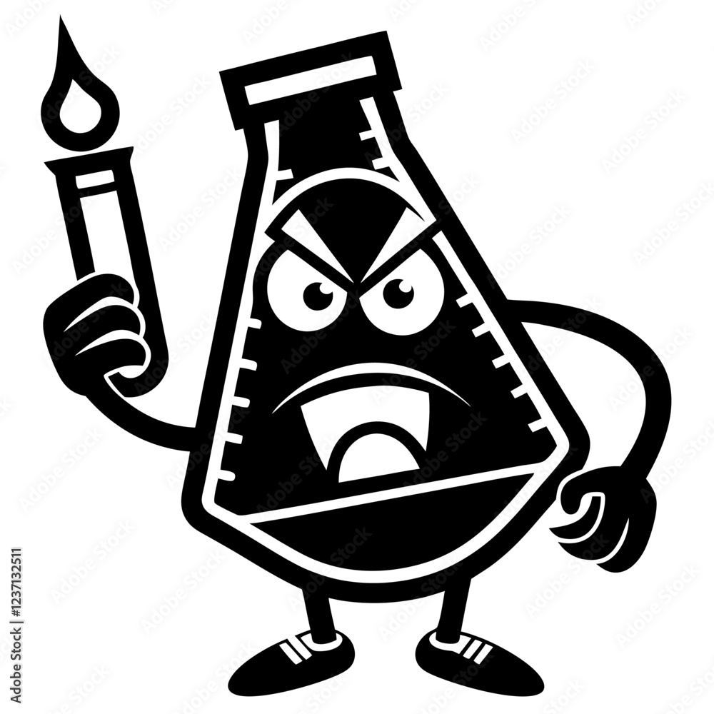 Vektor pH Meter Laboratory Research Vector | Clipart, Line Art ...