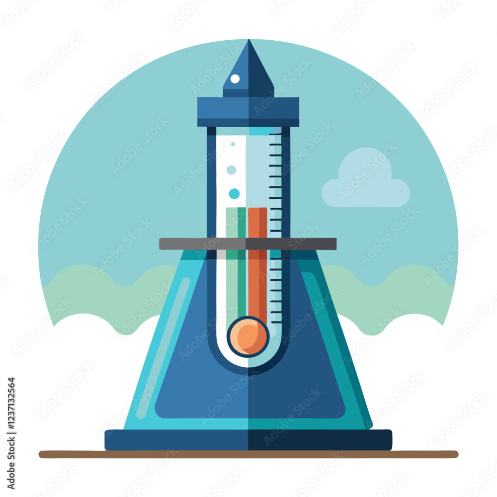 pH Meter Laboratory Research Vector | Clipart, Line Art & Cartoon ...