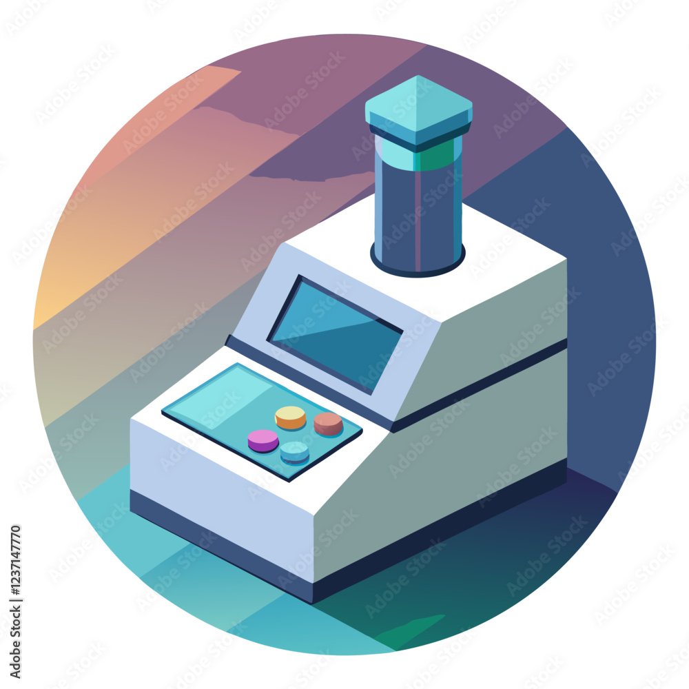 Spectrophotometer Laboratory Research Vector Illustration | Clipart ...