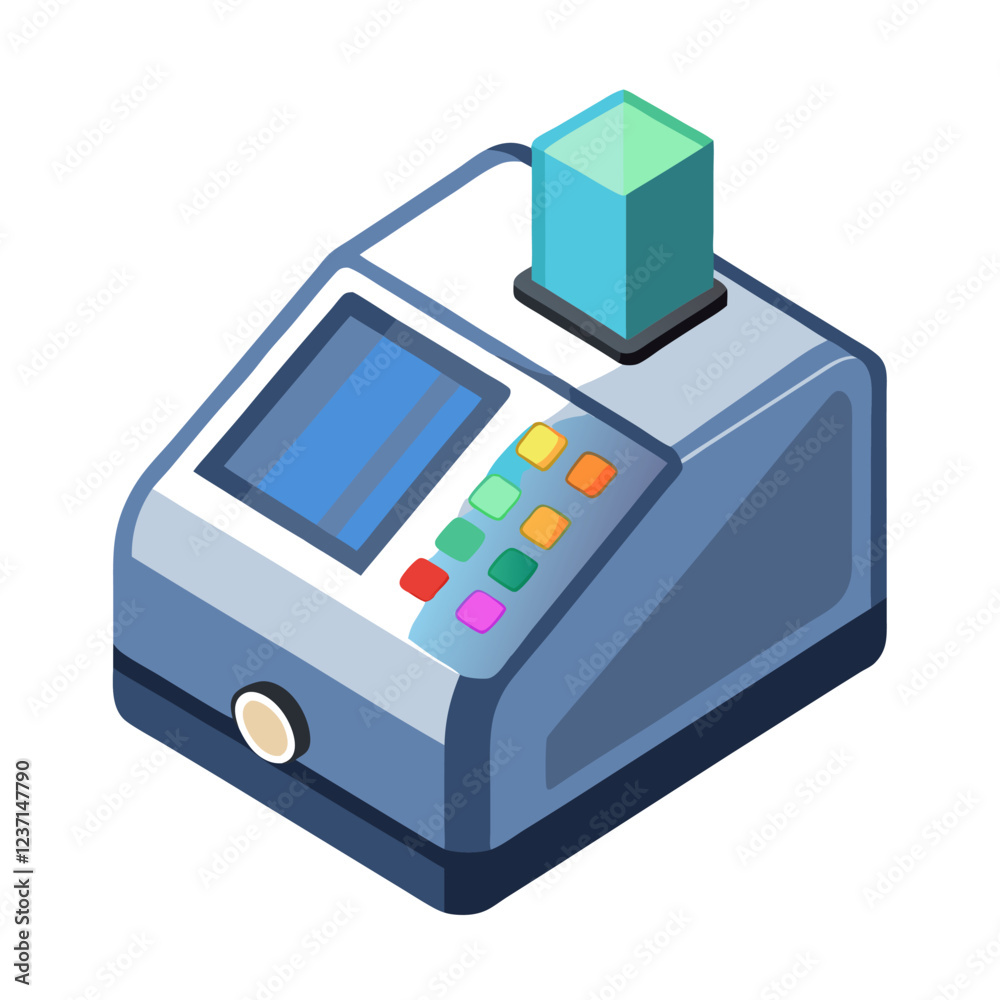 Spectrophotometer Laboratory Research Vector Illustration | Clipart ...