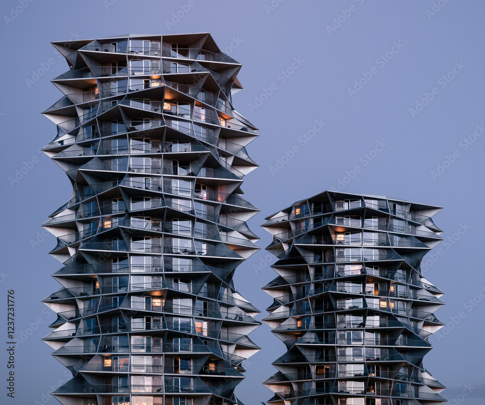 Copenhagen, Denmark: Kaktus Tower architecture details designed by ...
