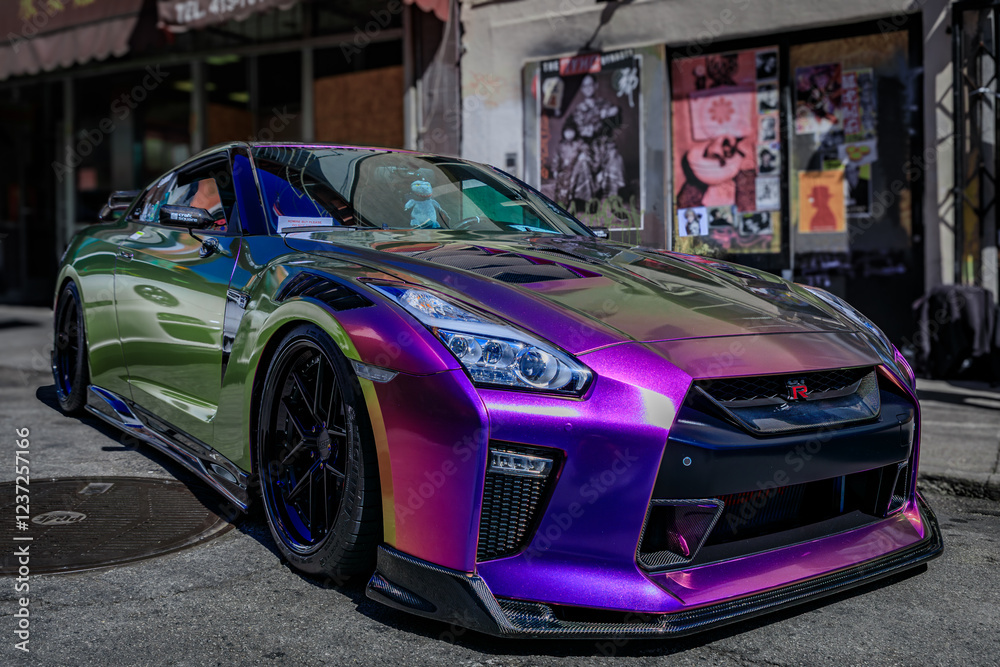 Nissan GT-R with a House of Kolor custom paint, Chinatown Car Show San ...