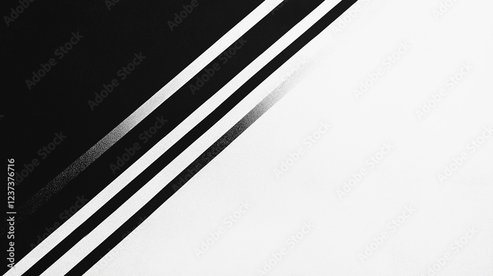 Background, a minimalistic divergence concept - one bold line splitting ...