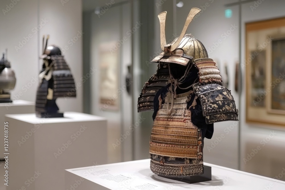 Samurai armor - ancient protection, warrior attire, Japanese ...