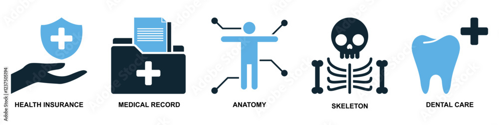 vector set of healthcare icons, medical or medicine medication ...
