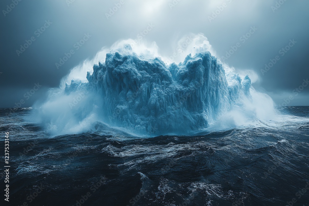 Majestic Iceberg Breakup: Nature's Powerful Display of Ice ...